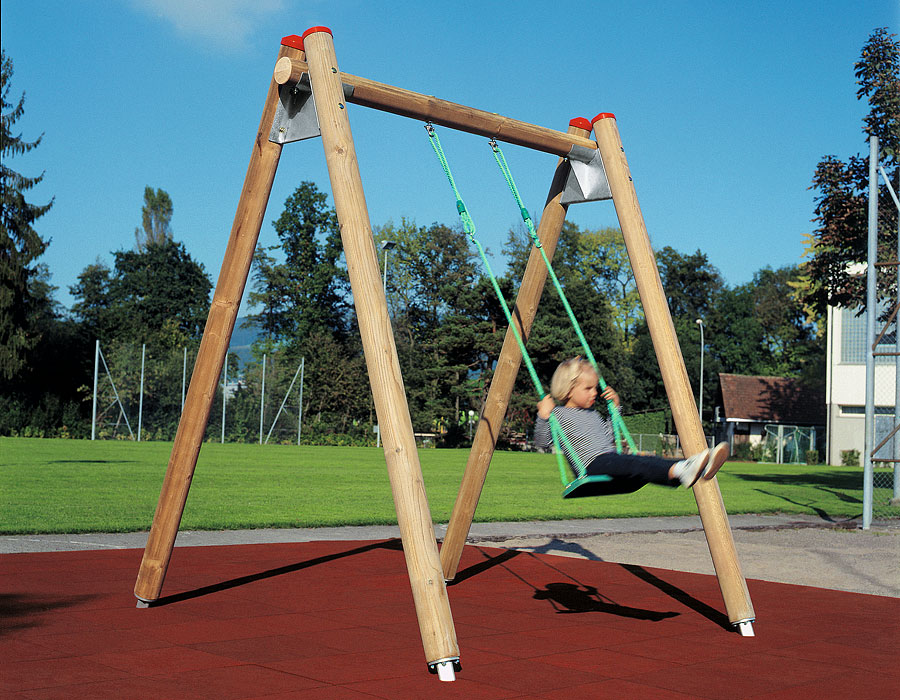 Bois rond: Construction de balançoire